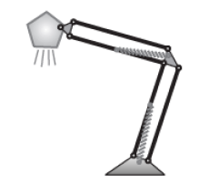 [Solved]: Find an adjustable arm desk lamp of the type shown