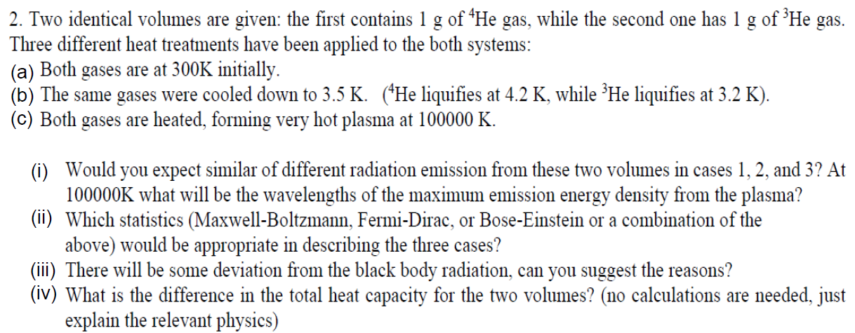 Solved 2. Two identical volumes are given: the first | Chegg.com