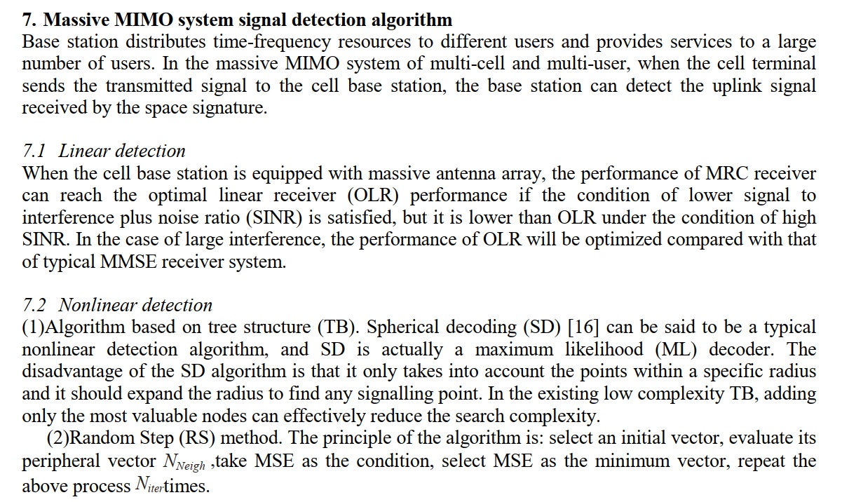 Solved Massive MIMO system signal detection algorithmBase | Chegg.com