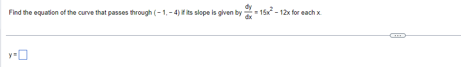 Solved Find the equation of the curve that passes through | Chegg.com