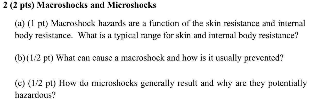 Solved 2 (2 ﻿pts) ﻿Macroshocks and Microshocks(a) (1 ﻿pt) | Chegg.com