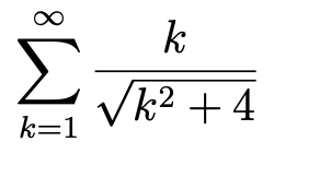 Solved ∑k=1∞k2+4k | Chegg.com