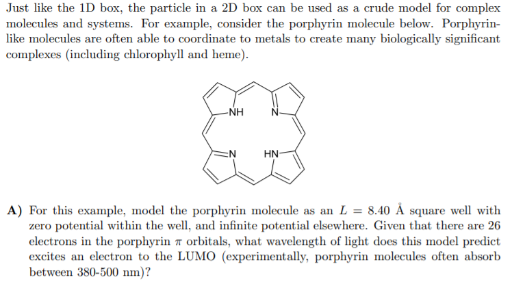 Solved Just like the 1D box, the particle in a 2D box can be | Chegg.com
