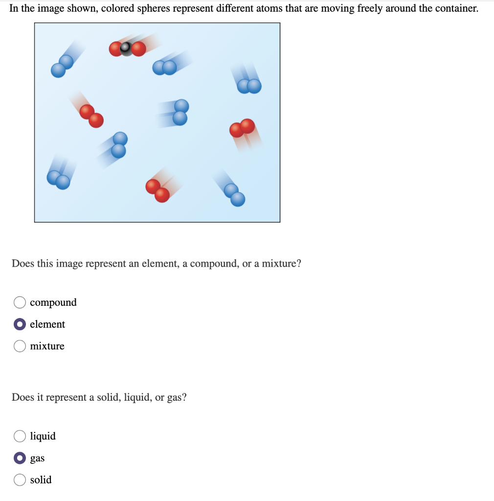 Solved In the image shown, colored spheres represent | Chegg.com