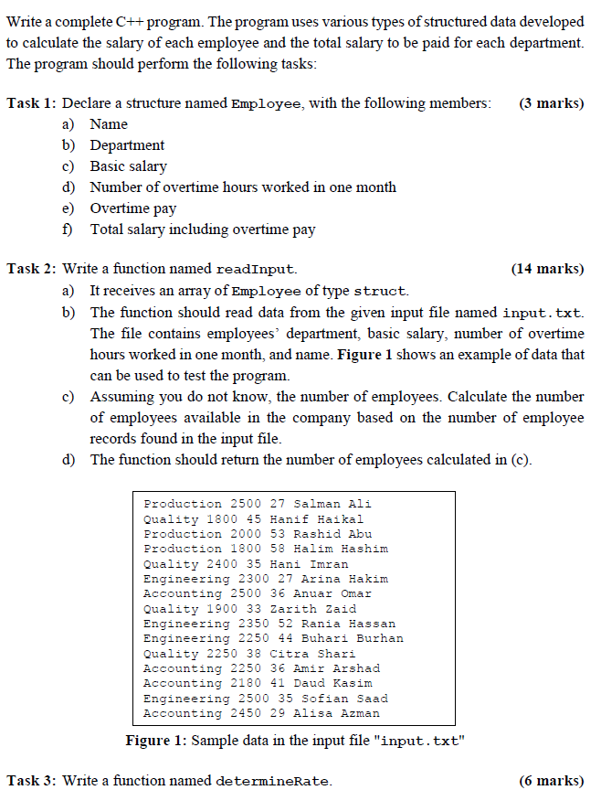Solved Write a complete C++ program. The program uses | Chegg.com