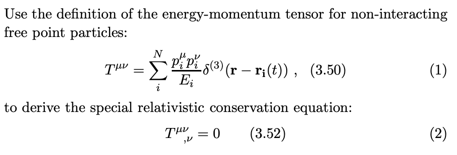 Solved Use the definition of the energy-momentum tensor for | Chegg.com
