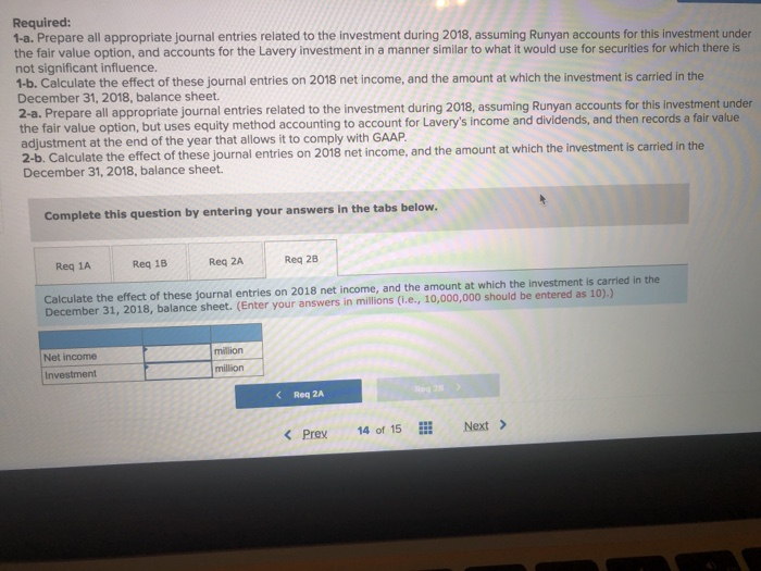 Solved Problem 12-12 Fair value option; equity method | Chegg.com