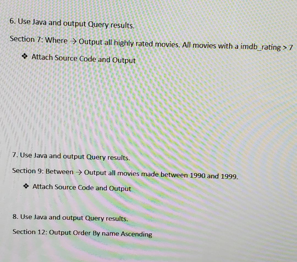 Execute Sql Insertions And Queries Using Java Create