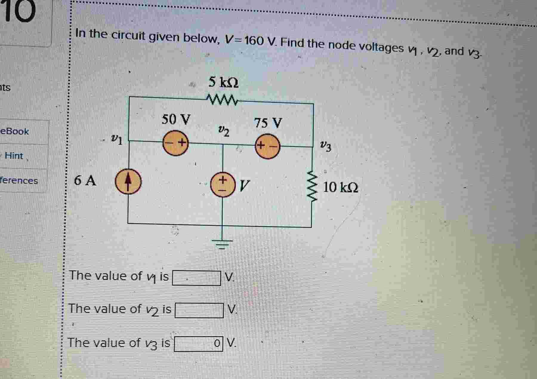 Solved Muéstrame cómo ﻿resolverIn ﻿the circuit given below, | Chegg.com