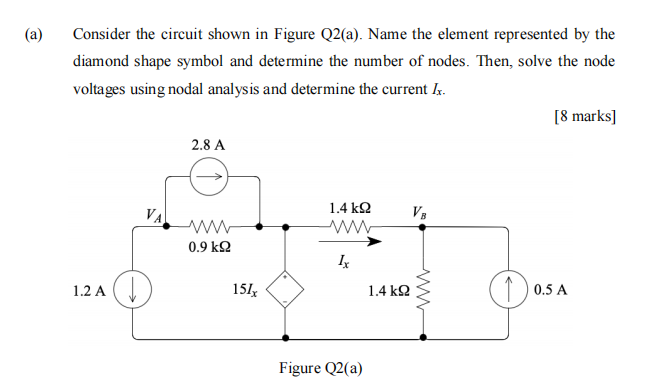 Solved (a) Consider the circuit shown in Figure Q2(a). Name | Chegg.com
