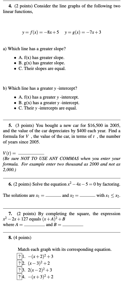 Solved 1. ( 3 points) The expression (3b−1/22a−4)−1 equals | Chegg.com