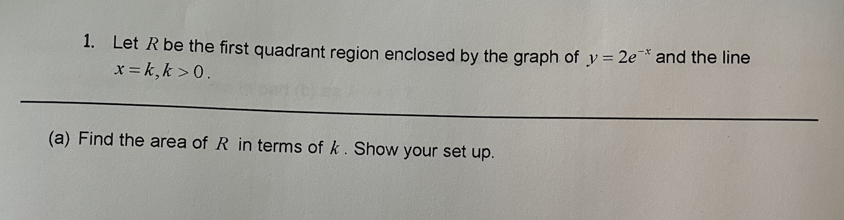 Solved 1. Let R be the first quadrant region enclosed by the | Chegg.com