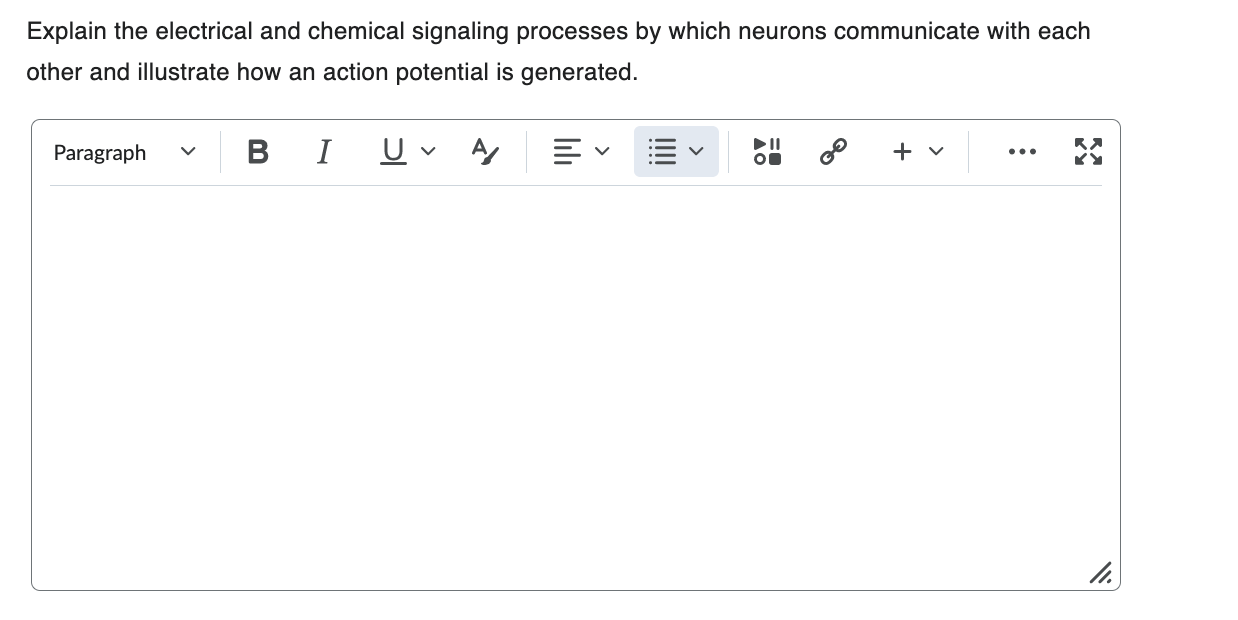 Solved Explain the electrical and chemical signaling | Chegg.com