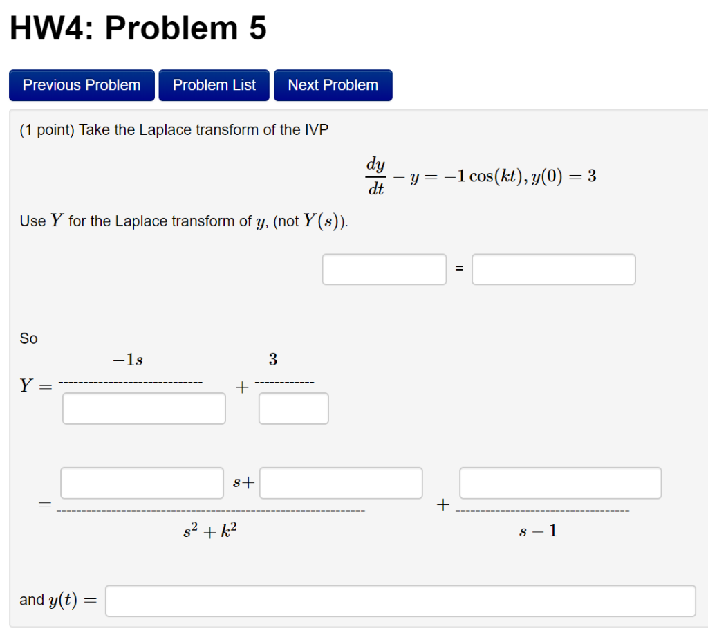 Solved HW4: Problem 5 Previous Problem Problem List Next | Chegg.com