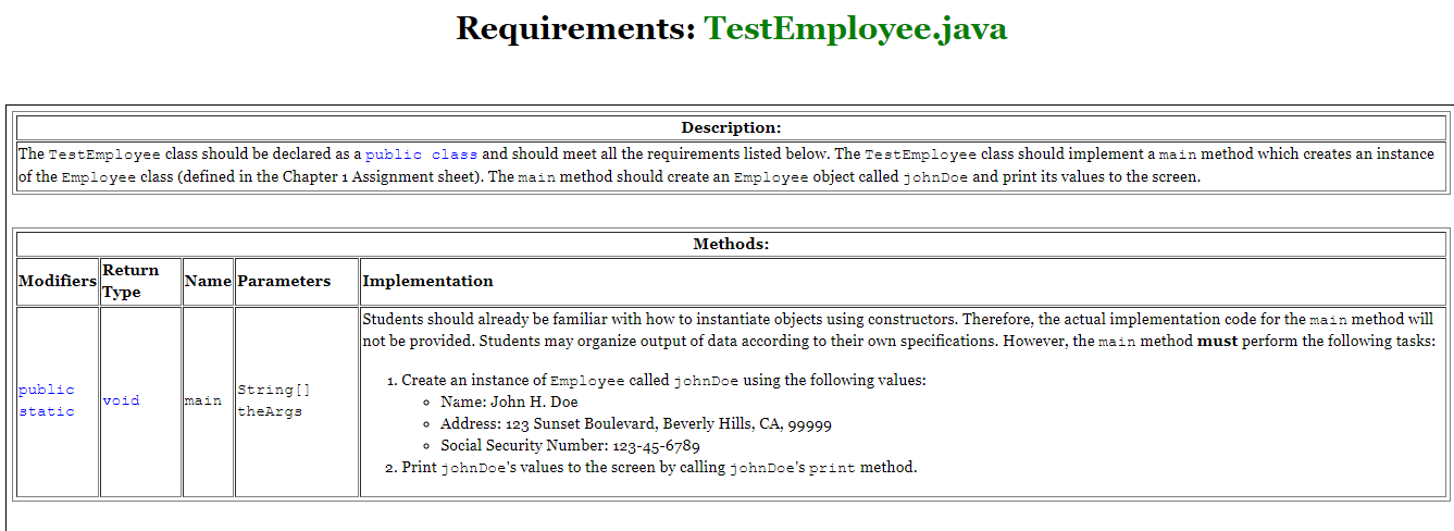 Solved Create four Java classes called Name, Address, | Chegg.com