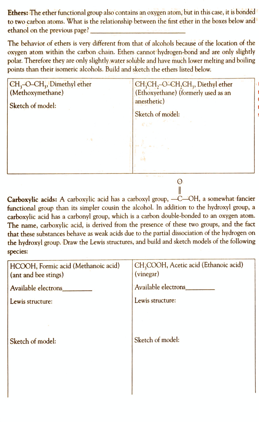 Solved Ethers: The ether functional group also contains an | Chegg.com