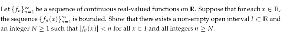 Solved Let {fn}n-1 be a sequence of continuous real-valued | Chegg.com