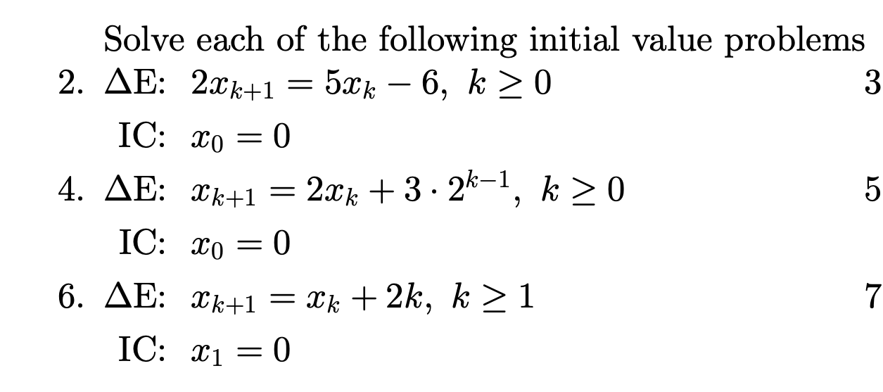 Solved Solve each of the following initial value problems | Chegg.com