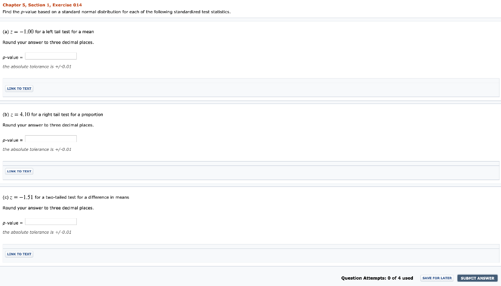 Solved: Chapter 5, Section 1, Exercise 013 Find The P-valu... | Chegg.com