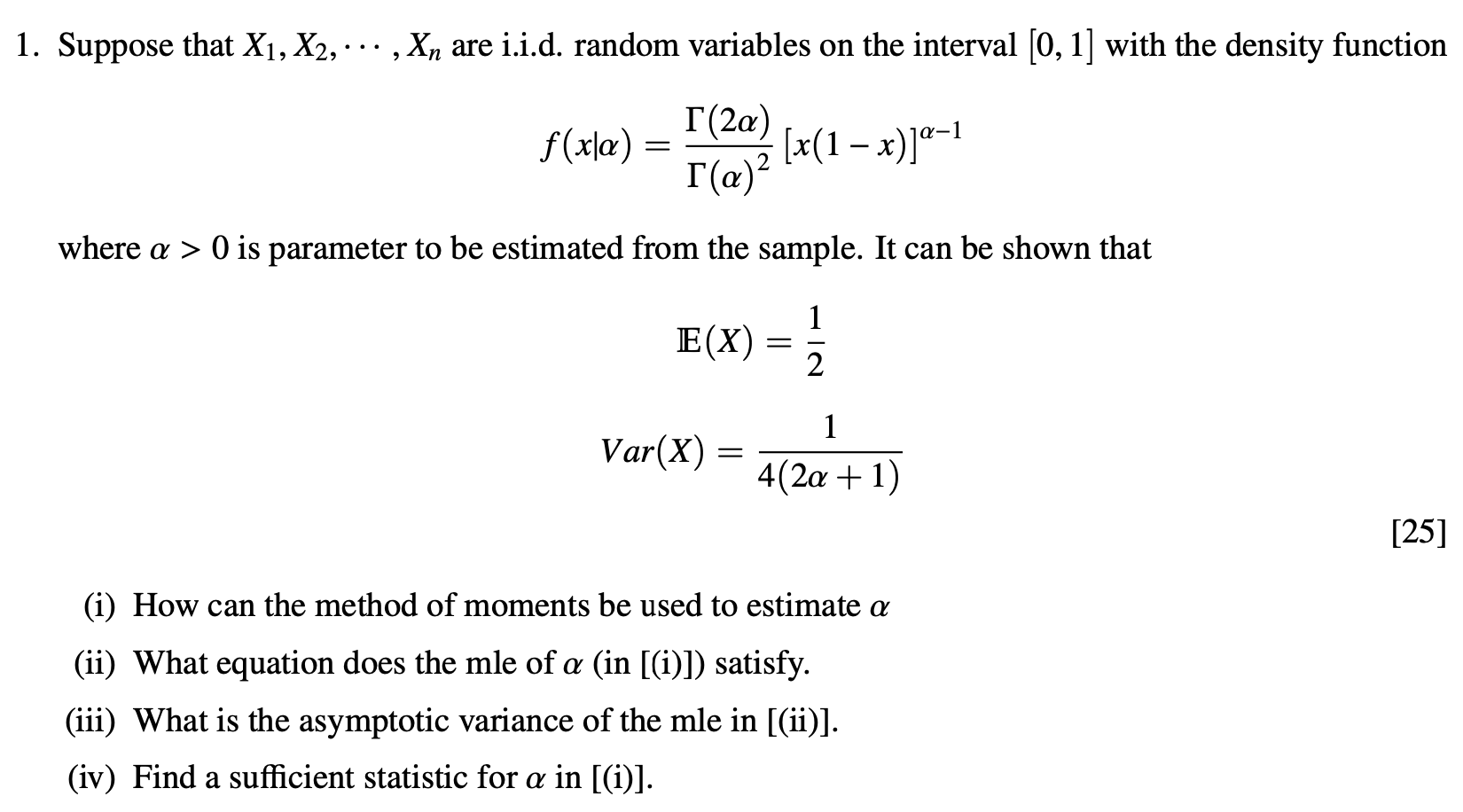 Solved Suppose that X1,X2,⋯,Xn are i.i.d. random variables | Chegg.com
