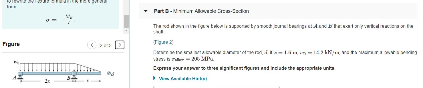 Solved to rewrite the flexure formula in the more general | Chegg.com