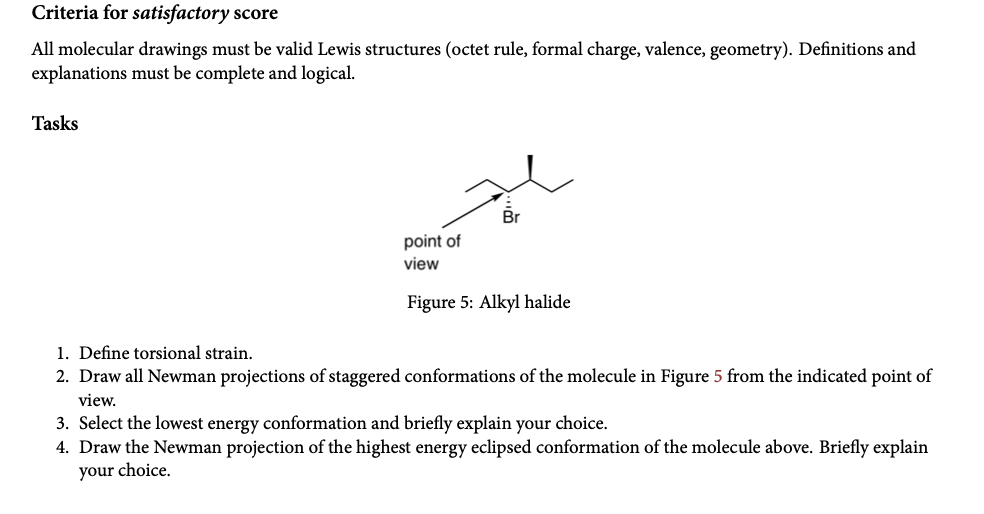 Solved Criteria for satisfactory score All molecular | Chegg.com