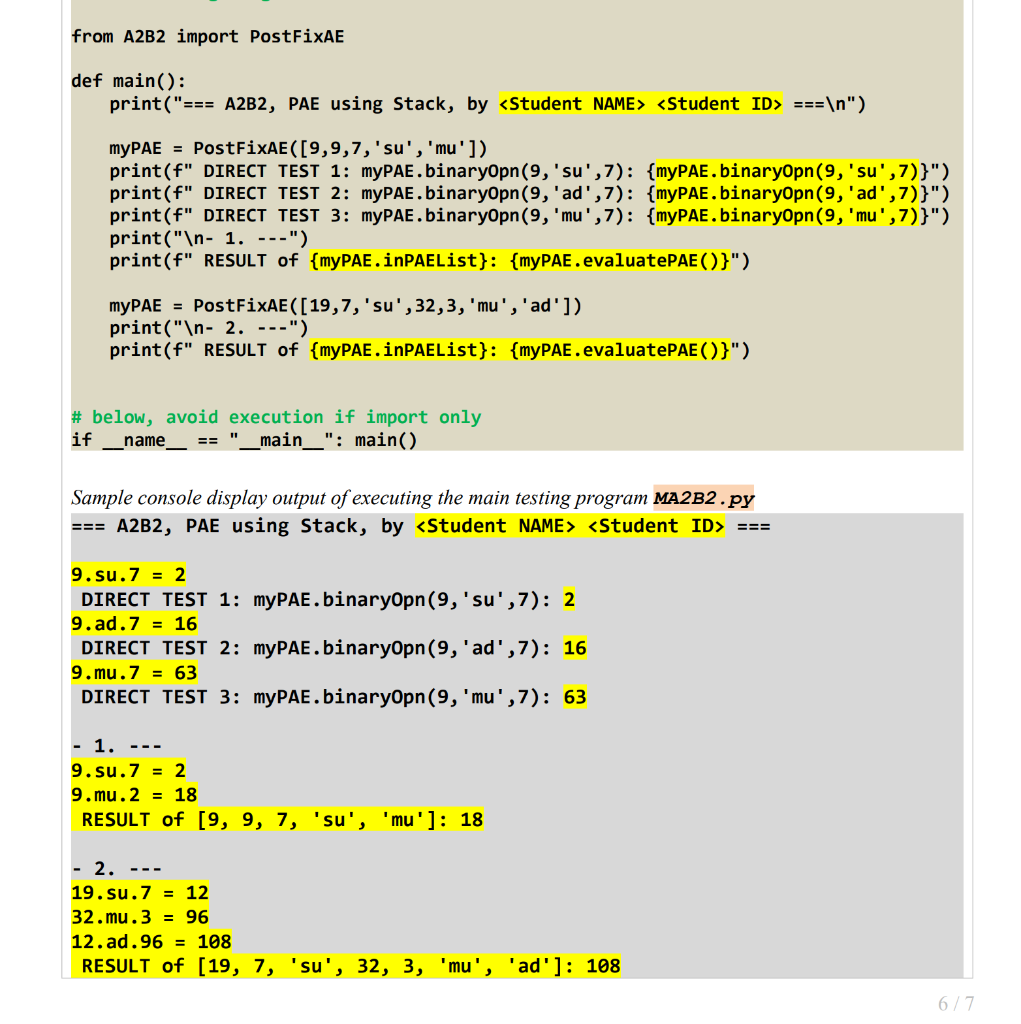 Solved Develop a Stack-Based Application of evaluating | Chegg.com