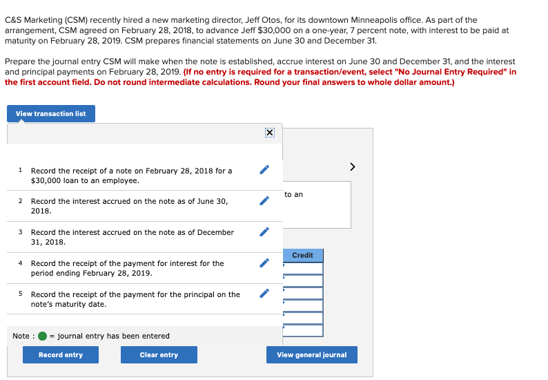 Solved C&S Marketing (CSM) recently hired a new marketing | Chegg.com