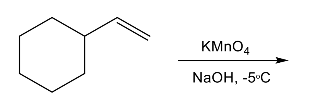 Solved KMnO4 NaOH, -5°C | Chegg.com