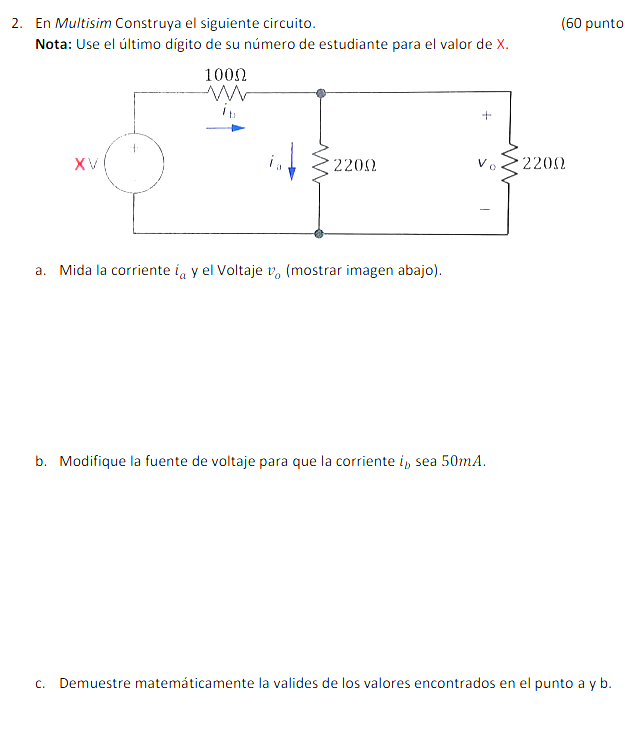 Solved In Multisim Build the following circuit. Note: Use | Chegg.com