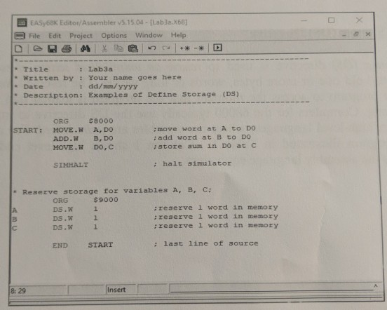 Assemble the program. What memory address is | Chegg.com