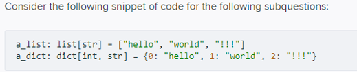 Solved Consider the following snippet of code for the | Chegg.com