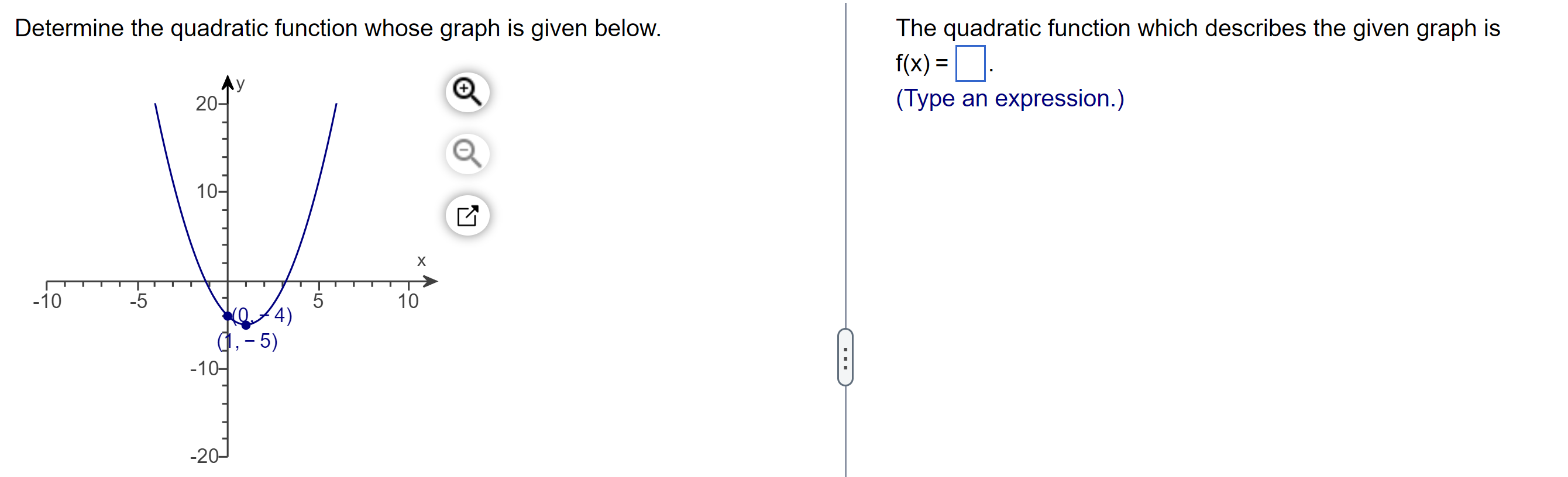 Solved Determine the quadratic function whose graph is given | Chegg.com Solved Determine the quadratic function whose graph is given | Chegg.com