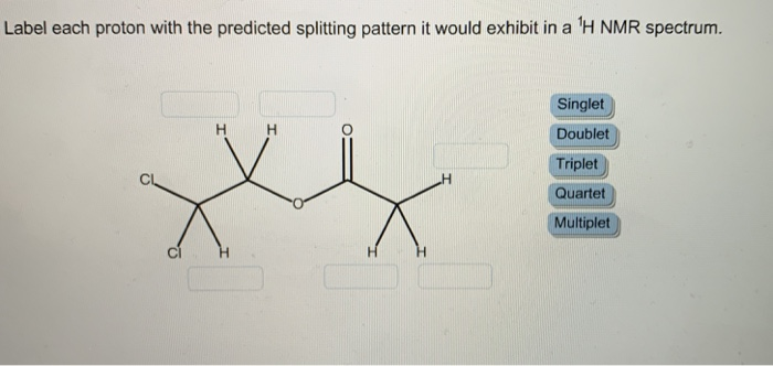 Solved Label each proton with the predicted splitting | Chegg.com Solved Label each proton with the predicted splitting | Chegg.com