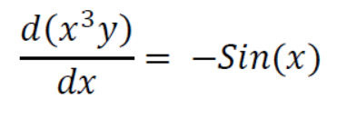 Solved dxd(x3y)=−Sin(x) | Chegg.com