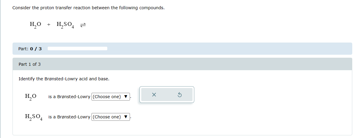 Solved Consider the proton transfer reaction between the | Chegg.com