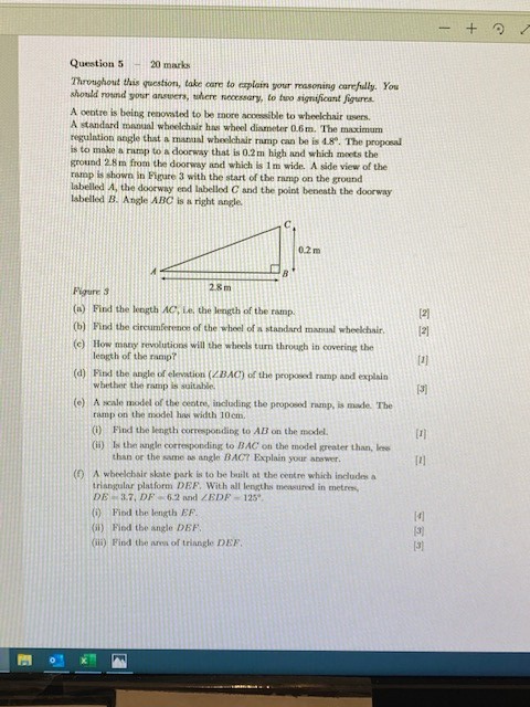 Solved - + Question 5 - 20 marks Throughout this question, | Chegg.com