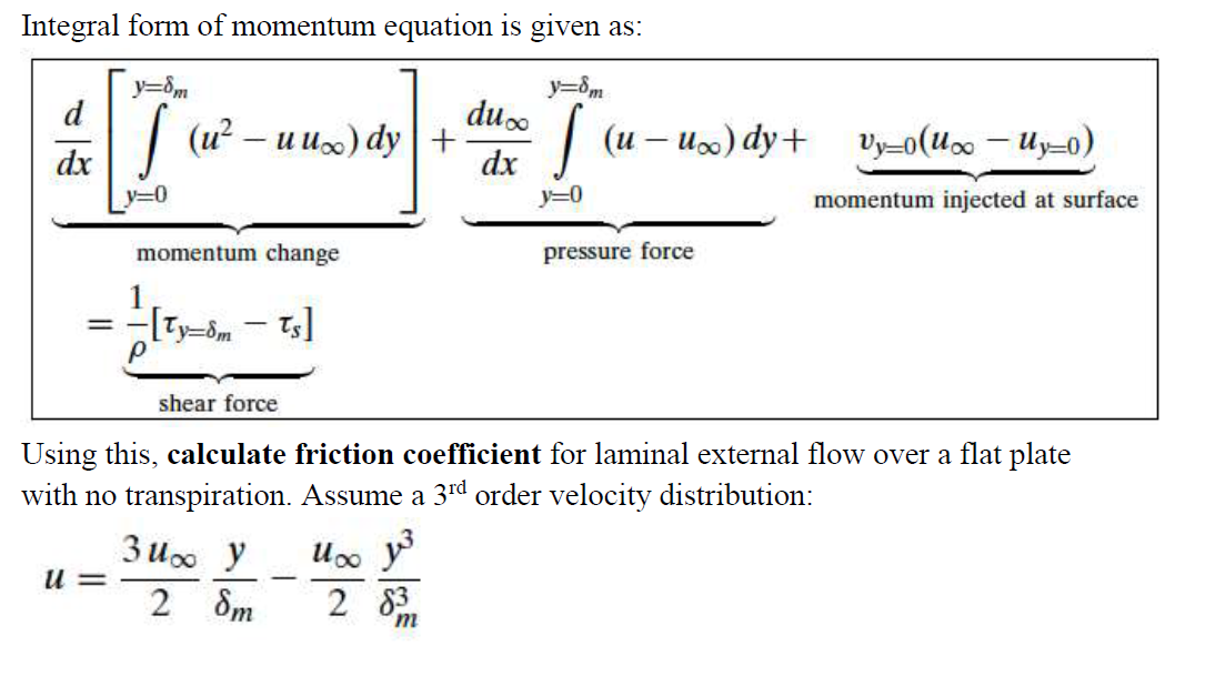 Momentum Equation Force