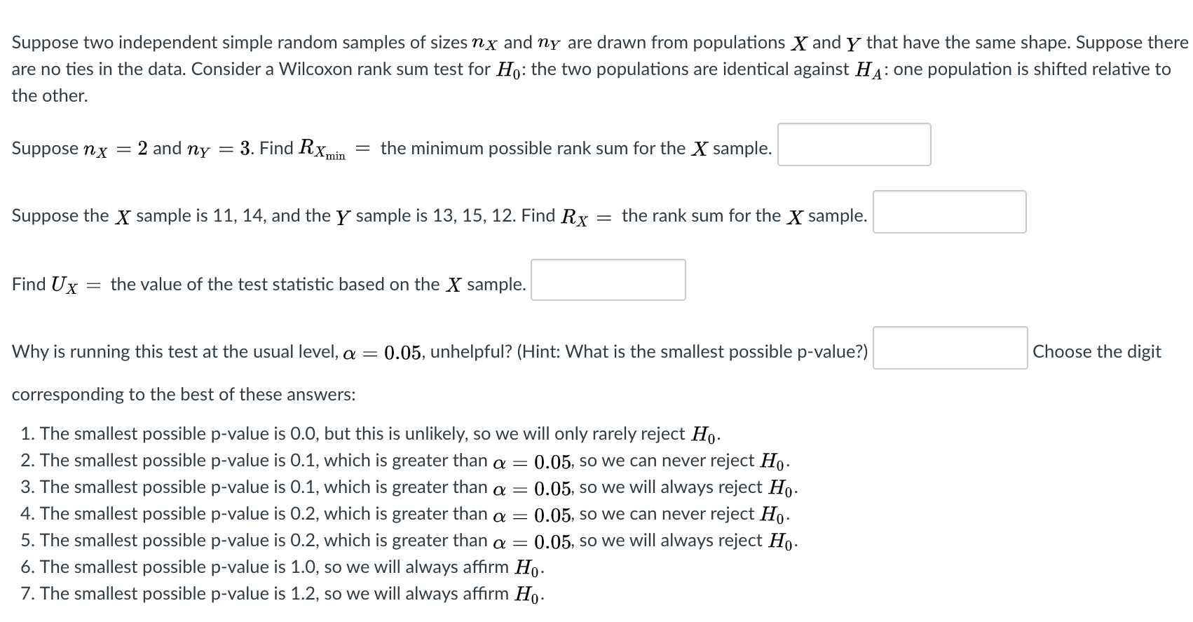 Solved Suppose two independent simple random samples of | Chegg.com