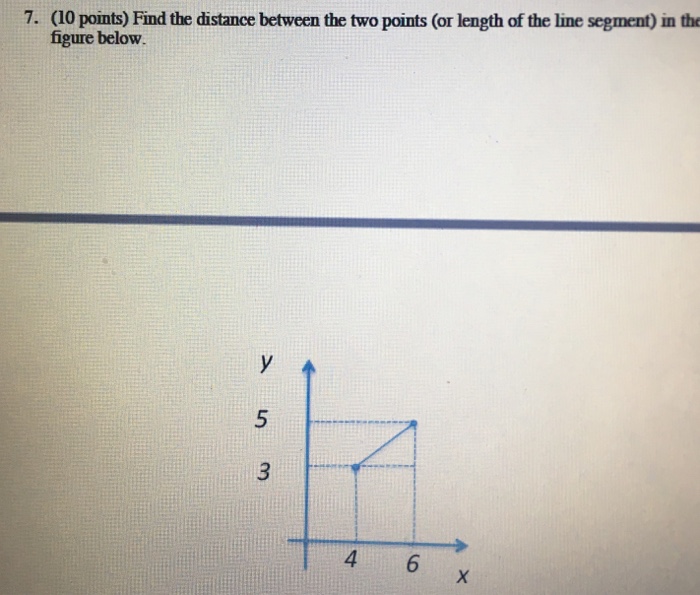 Solved Find the distance between the two points (or length | Chegg.com