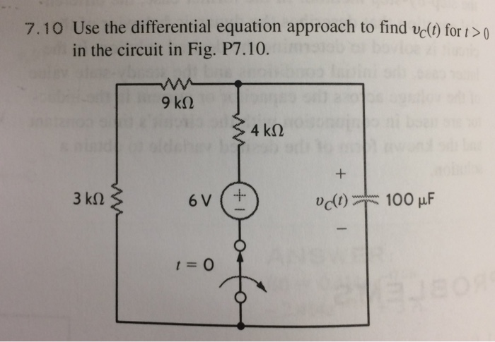 Solved Use the differential equation approach to find v_C | Chegg.com