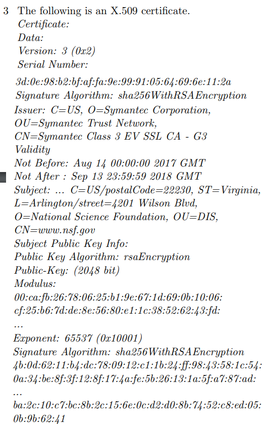 Solved e. Before issuing the certificate, the CA needs to do | Chegg.com