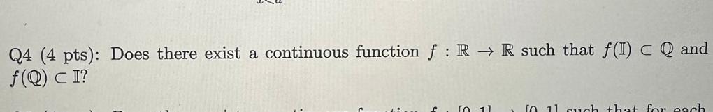 Solved Does there exist a continuous function f: R → R such | Chegg.com