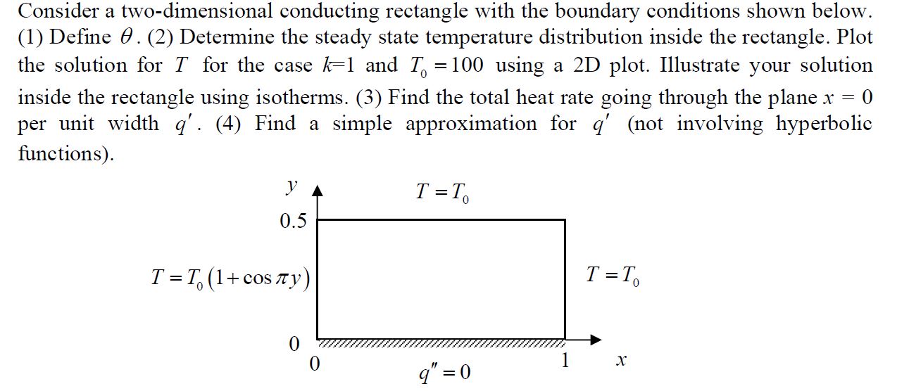 Solved Consider a two-dimensional conducting rectangle with | Chegg.com
