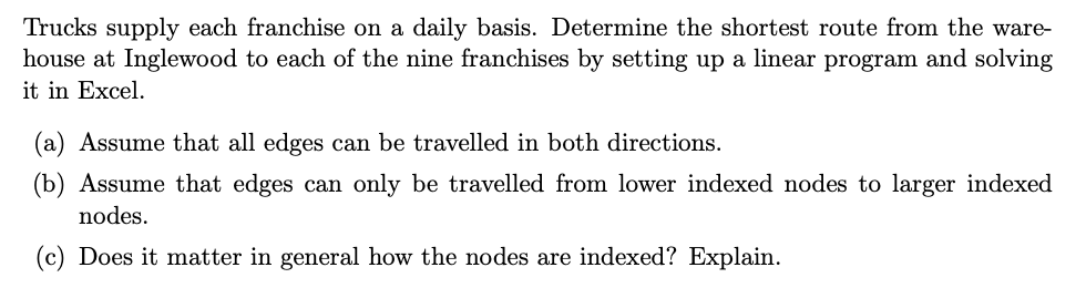 Solved The Burger Doodle restaurant franchises in Los | Chegg.com