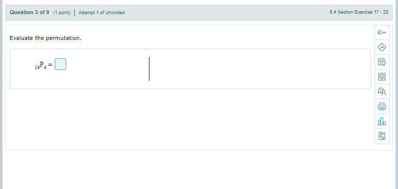 Solved Evaluate the permutation. | Chegg.com