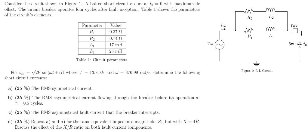 Solved Consider the circuit shown in Figure 1. A bolted | Chegg.com