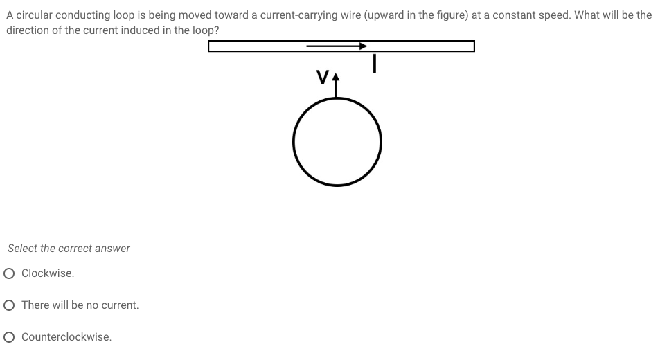 Solved A circular conducting loop is being moved toward a | Chegg.com