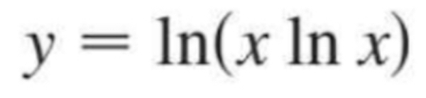 Solved y=ln(xlnx) | Chegg.com