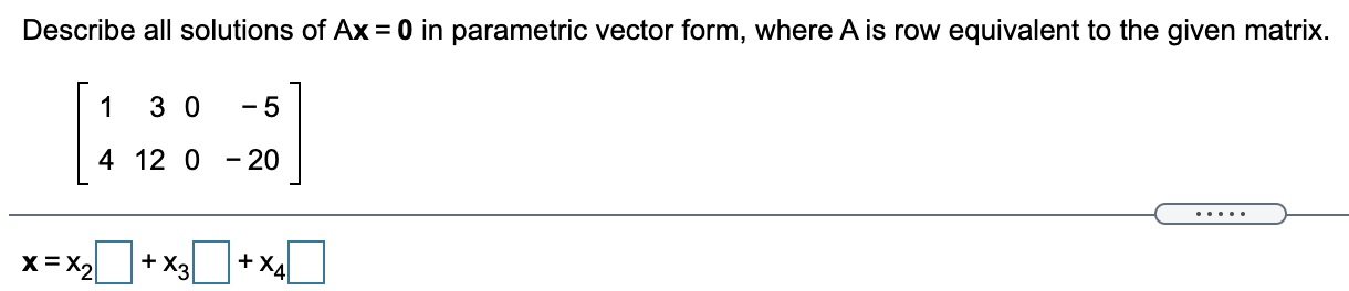 Solved Write the solution set of the given homogeneous | Chegg.com